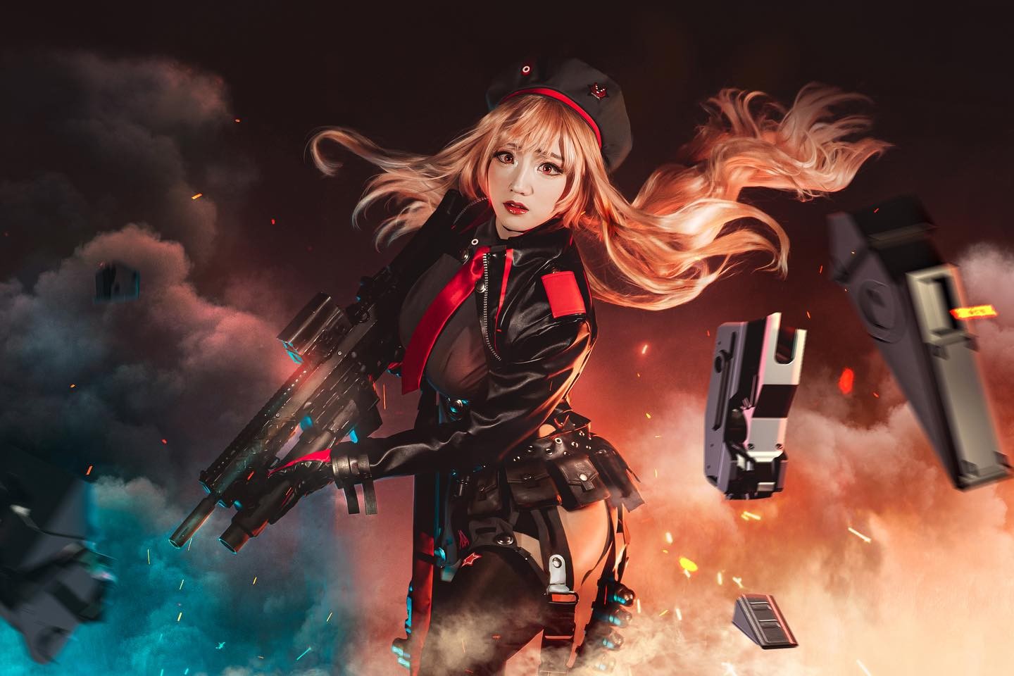 韩国美女Coser pion美图赏：欧派香软 黑丝诱人 - 多人运动圈 - 踩蘑菇社区